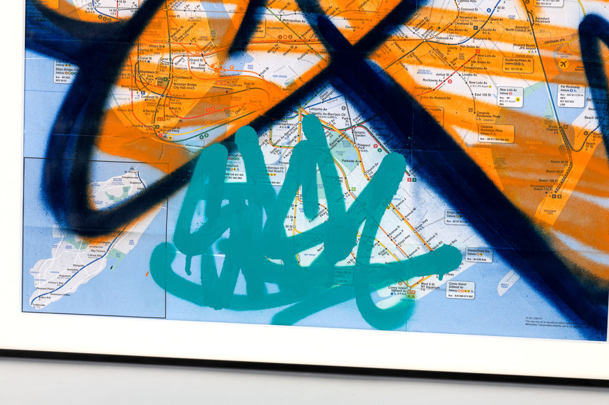 STASH - Spray Paint on Subway Map – Delicious Sendai